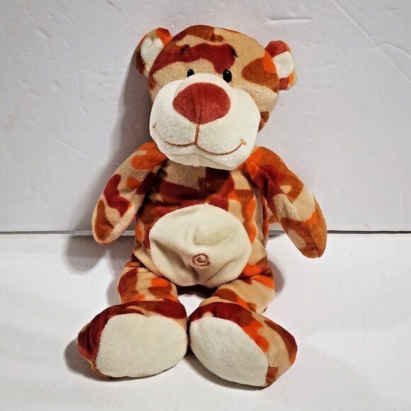 Animal Alley | Toys | Animal Alley Plush Tiger Cat Orange Camouflage Camo Bean Bag Toy Stuffed 2 ...